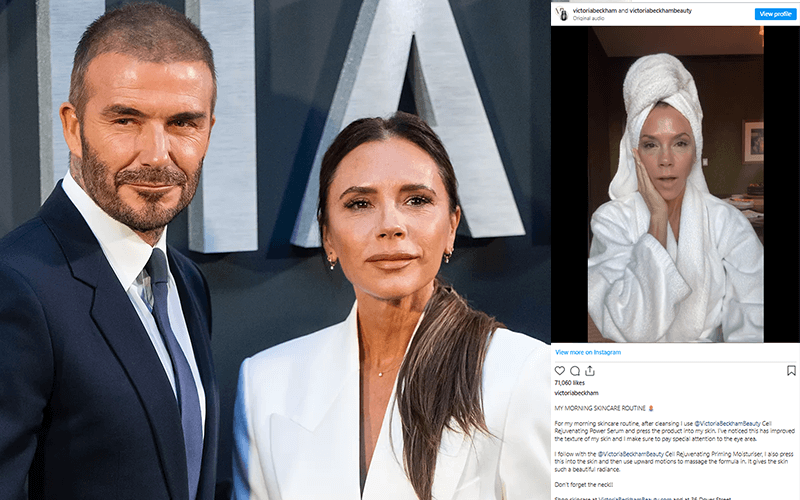 Victoria Beckham Flaunts Bare Faced Beauty While Sharing Her Daily ...