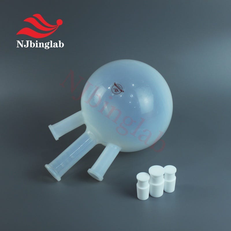 PFA electronic grade round bottom flask reaction vessel - Claire Wang - Medium