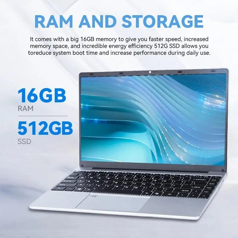 FIREBAT A14 Laptop Intel N5095 14.1 Inch 16GB LPDDR4 RAM 512GB 1TB SSD ...