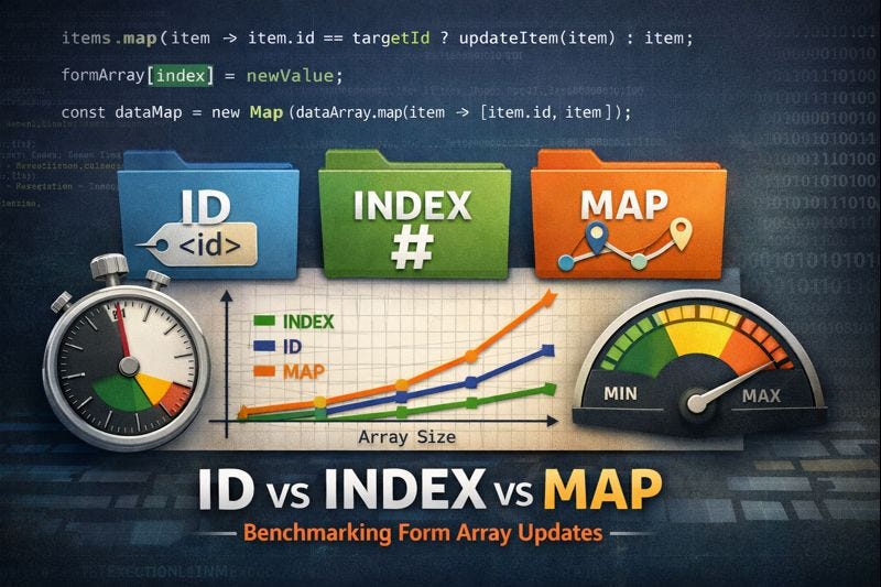 Form Array Updates: Benchmarking ID vs Index vs Map | by Rebecca Goh ...