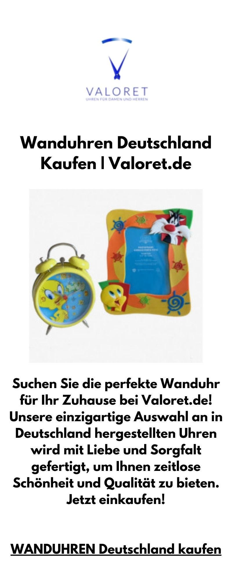 Wanduhren Deutschland Kaufen | Valoret.de - Valoret - Medium