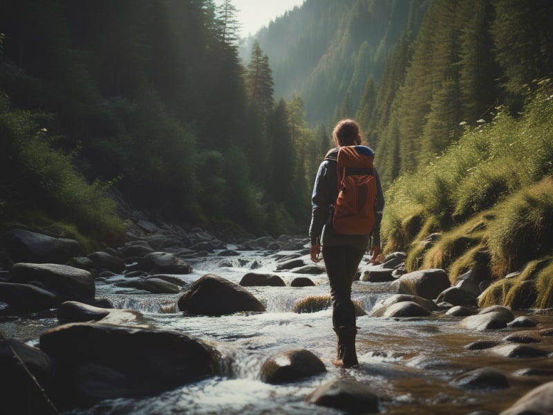 Hike to Her, Your Inner Power. When I reached the mountain stream, the ...