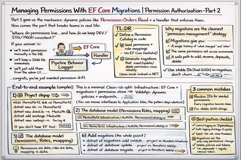 Managing Permissions With EF Core Migrations | Permission Authorization ...