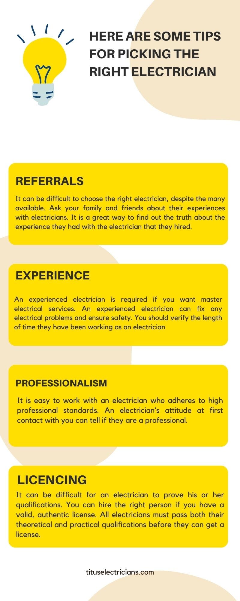 Here are some tips for picking the right electrician - Titus Electrical ...