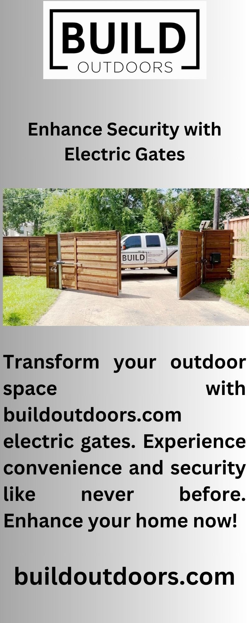 Enhance Security with Electric Gates - Build Outdoors - Medium