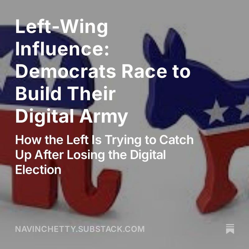 Democrats Left-Wing Influence: Democrats Race to Build Their Digital ...