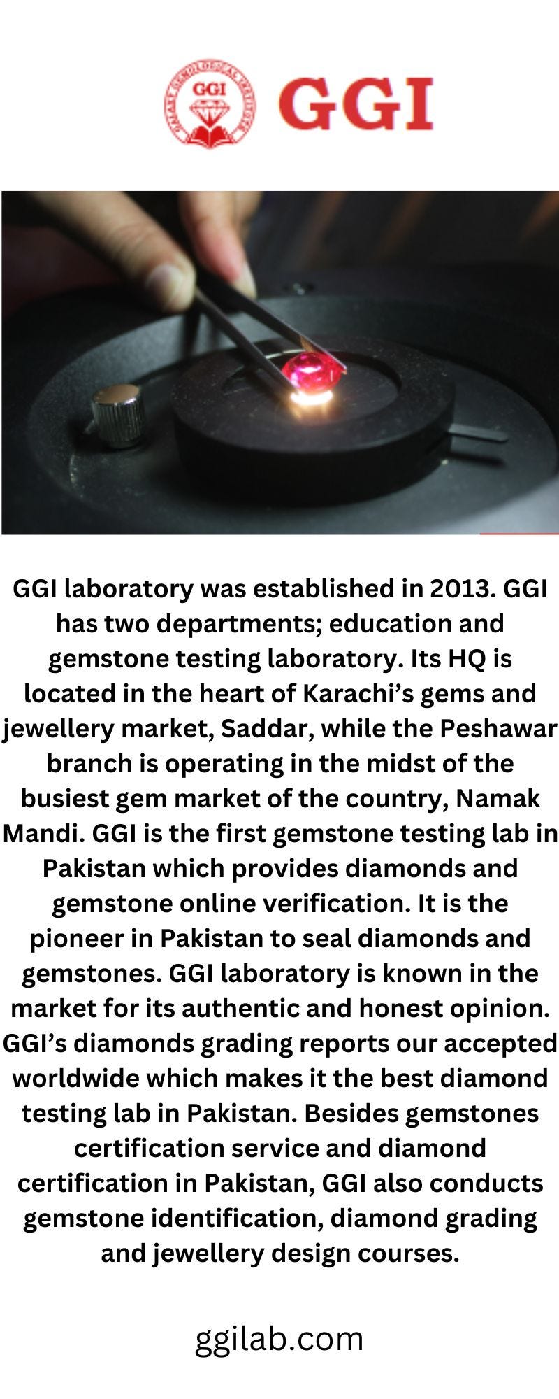 Diamond Testing In Peshawar | Ggilab.com - Galaxy Gemological Institute ...