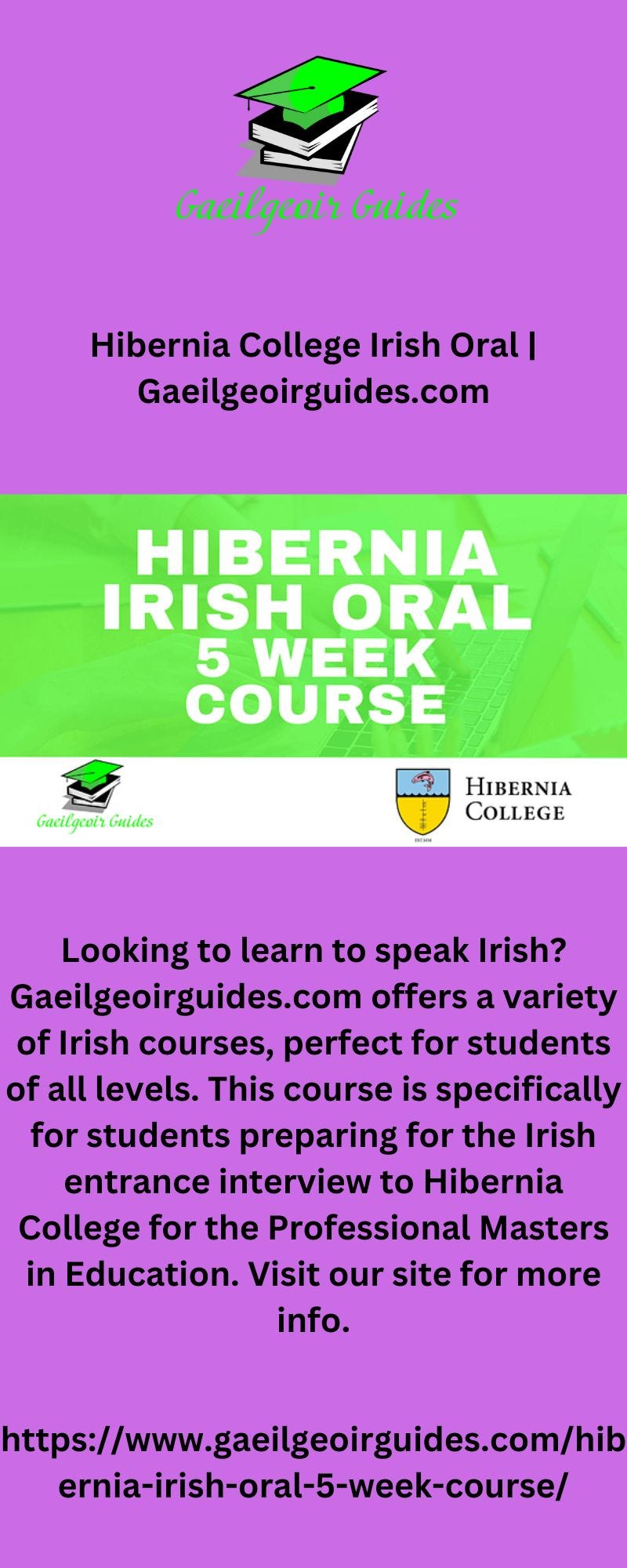 Hibernia College Irish Oral | Gaeilgeoirguides.com - Gaeilgeoirguide ...