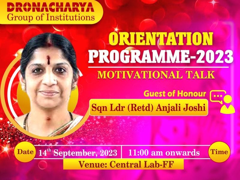 Orientation Program 2023 - Dronacharya Group of Institutions - Medium