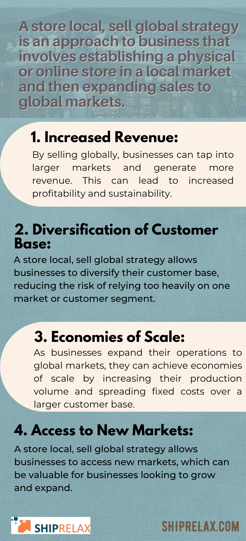 Store Local, Sell Global. A store local, sell global strategy is… | by ...