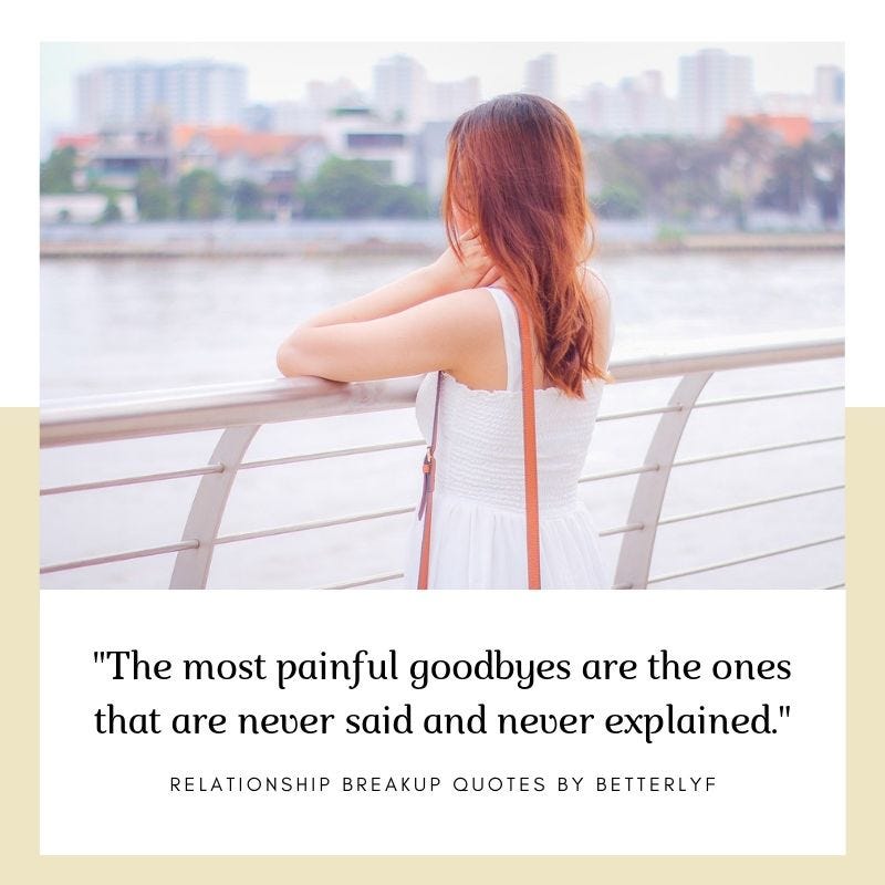 Goodbye Break Up Quotes