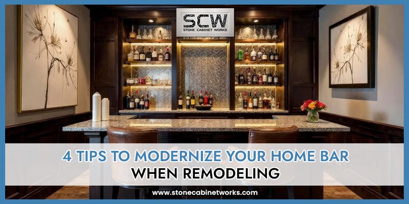 4 Tips To Modernize Your Home Bar When Remodeling — Stone Cabinet Works ...