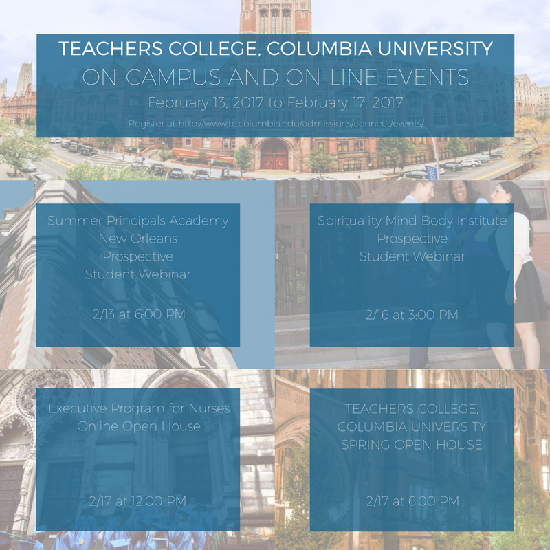 This week at TC…. This week, Teachers College wants to… | by TC ...
