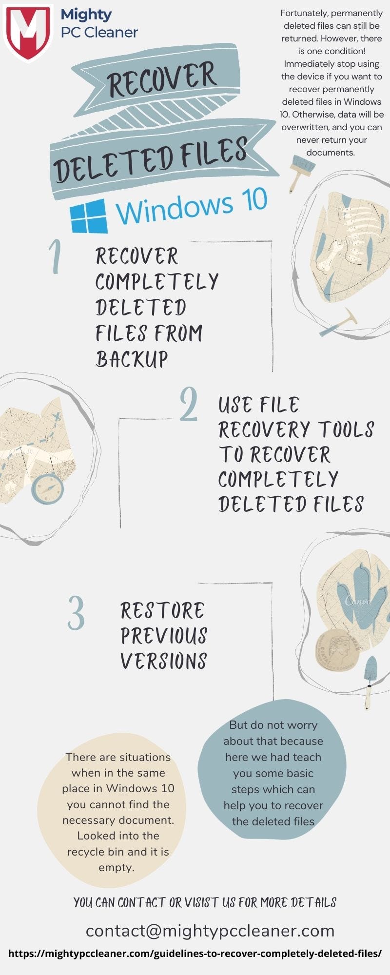 Recover deleted files in Windows 10 - Mighty PC Cleaner - Medium