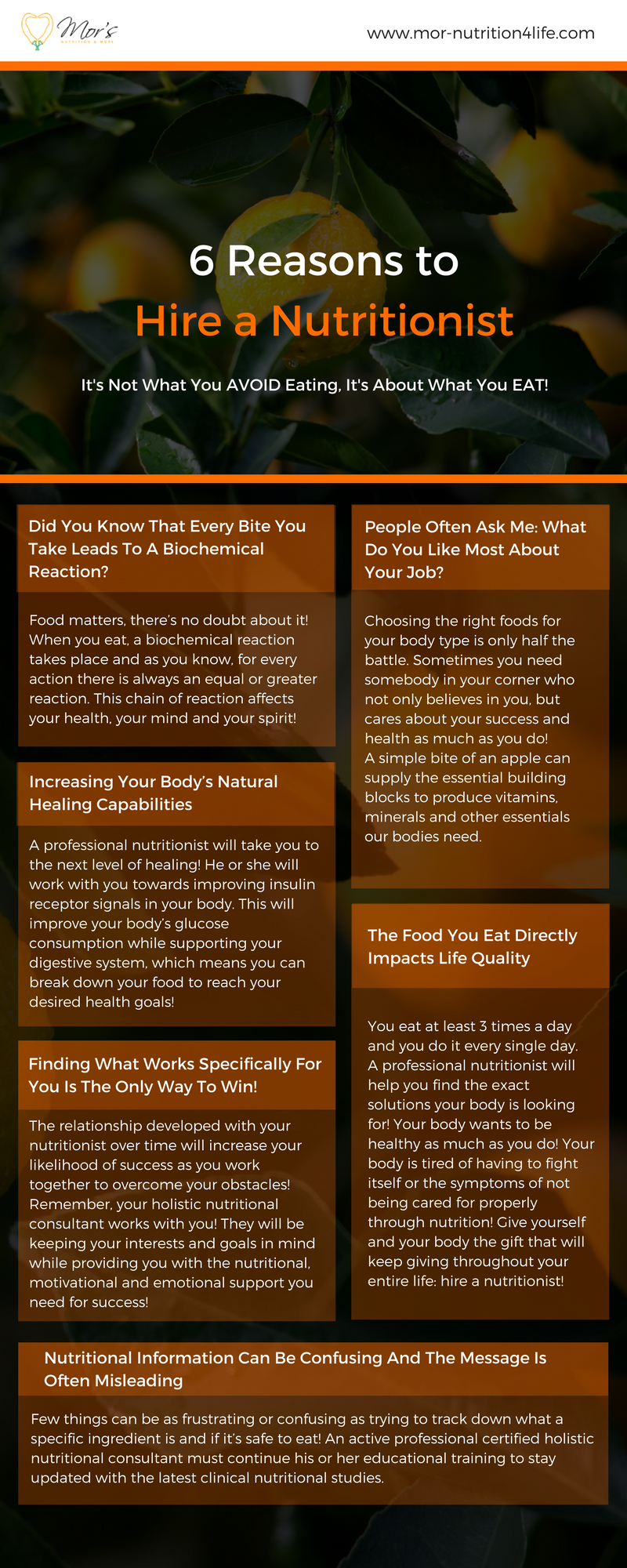 6 Reasons to Hire a Nutritionist. It’s Not What You AVOID Eating, It’s ...