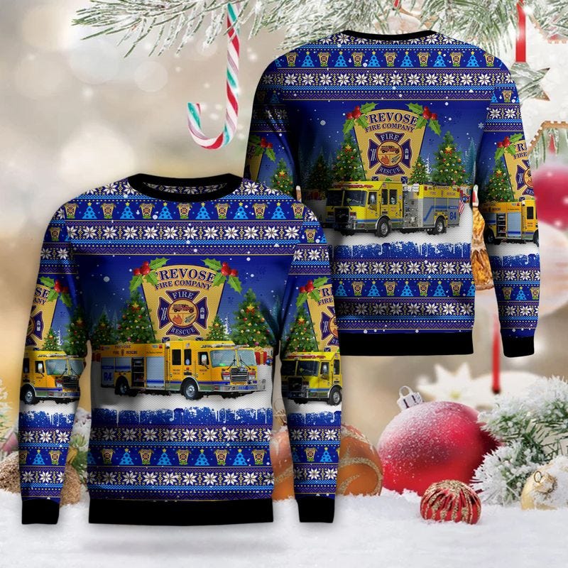 Merch Panels Trevose, Pennsylvania, Trevose Fire Company AOP Sweater ...