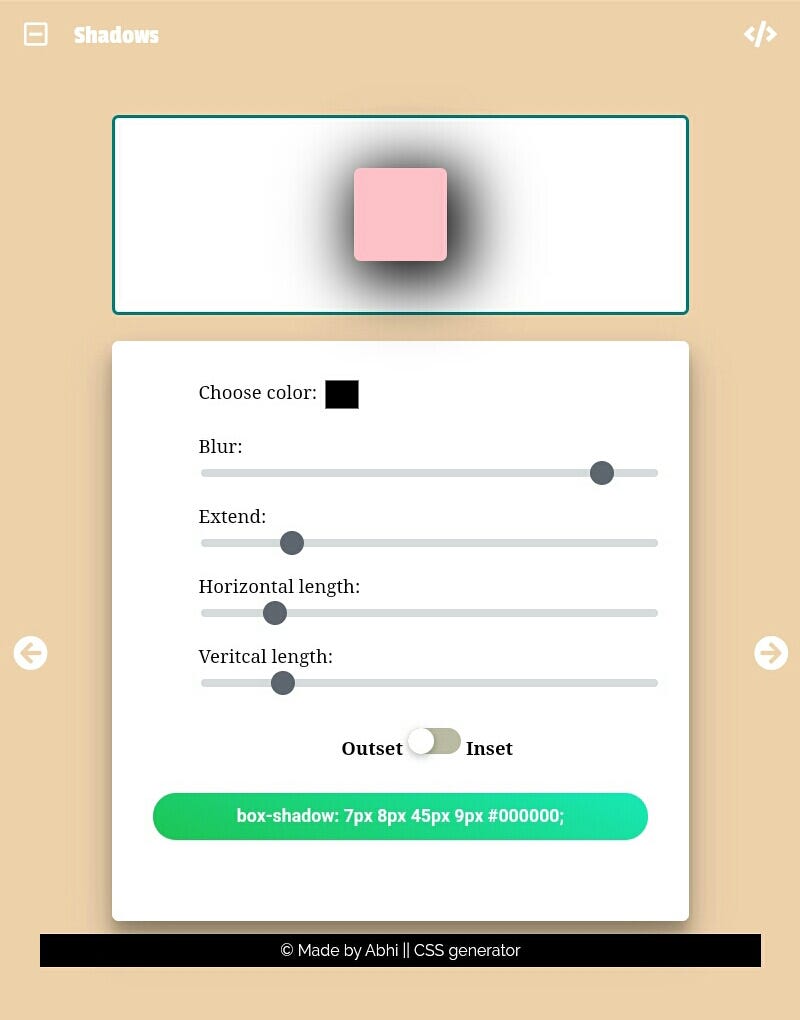 Css — Generator !. A tool for css styling! | by Ayush unibrain | Medium