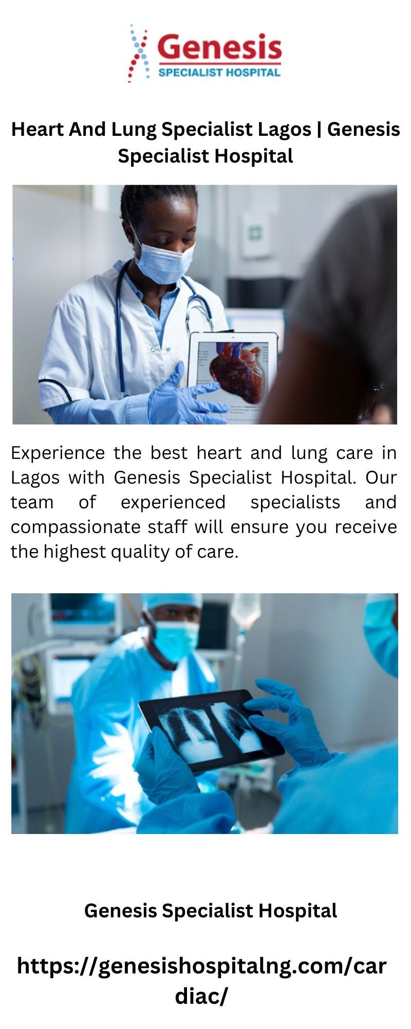 Heart And Lung Specialist Lagos | Genesis Specialist Hospital ...