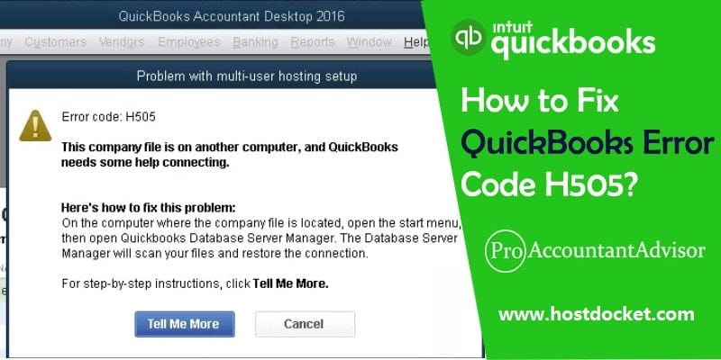 Fix QuickBooks error codeH505. QuickBooks users might often encounter ...