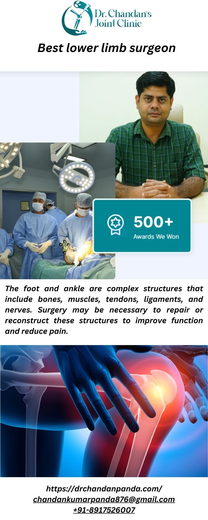 Unlocking Mobility and Vitality with the best lower limb Surgeon ...