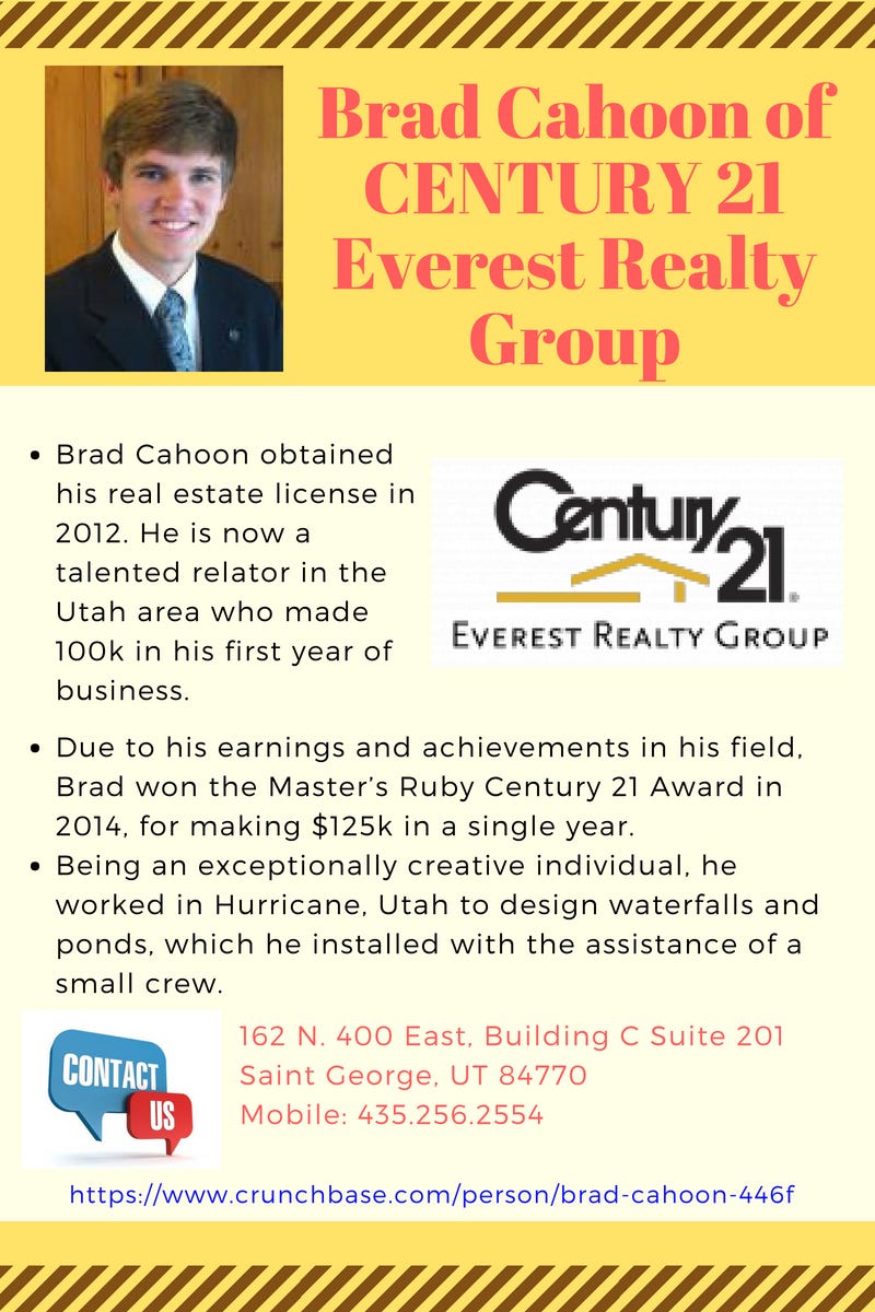 Brad Cahoon of CENTURY 21 Everest Realty Group | by Brad Cahoon | Medium