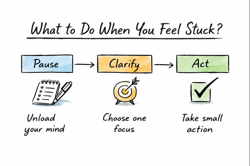 A 3-Step Framework You Can Use When You Feel Stuck | by Yohan sevta ...