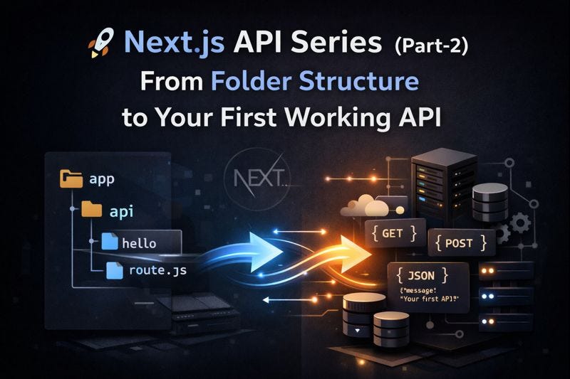 🚀 Next.js API Series (Part-2): From Folder Structure to Your First ...