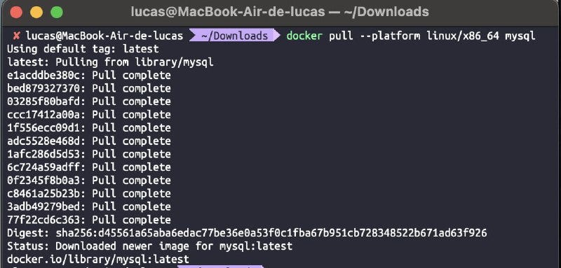 Docker mySQL in Mac m1 Silicon - Lucaspdroz - Medium