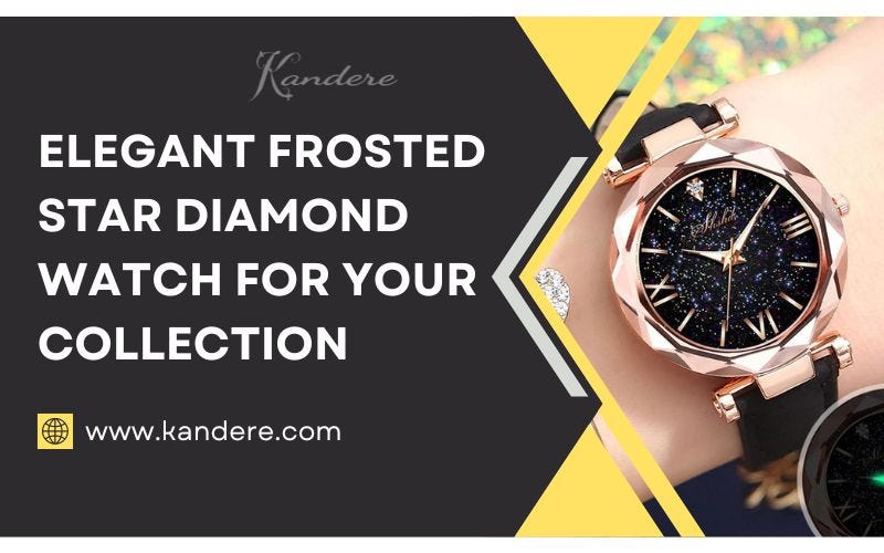 Elegant frosted star diamond watch for your collection | by ...