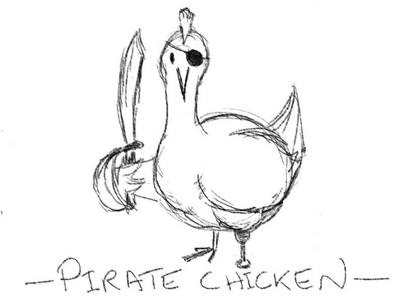 Pirate Chicken. Every chicken.. Pirate Chicken, our friendly one-eyed ...