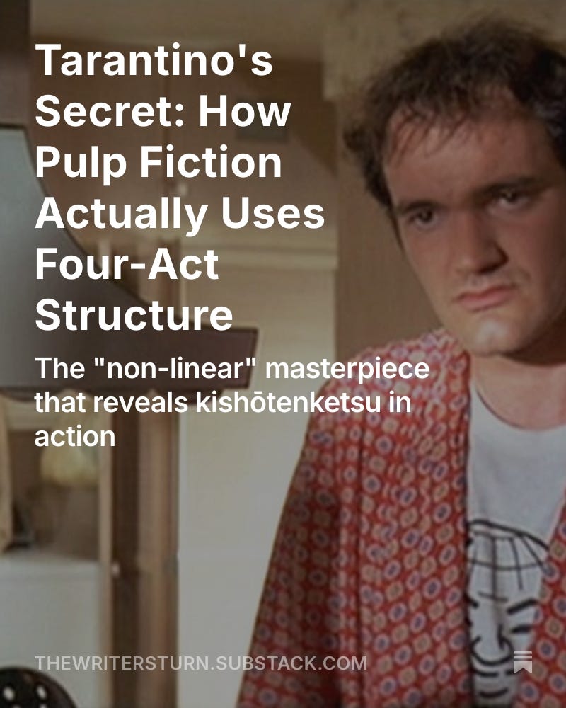 Tarantino’s Secret: How Pulp Fiction Actually Uses Four-Act Structure ...
