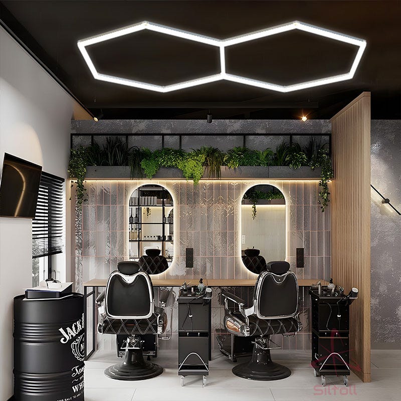 Barber shop lights serve as an excellent lighting solution for the hair ...