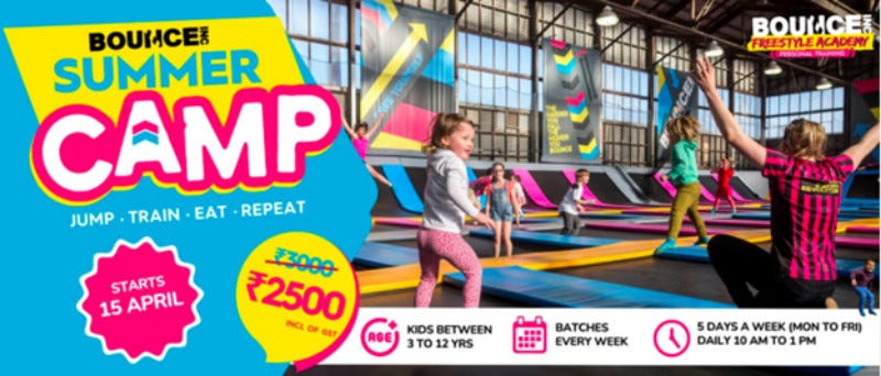 BOUNCE SummerCamp — Starting 15th April — Enroll Now @2500 - Emma ...