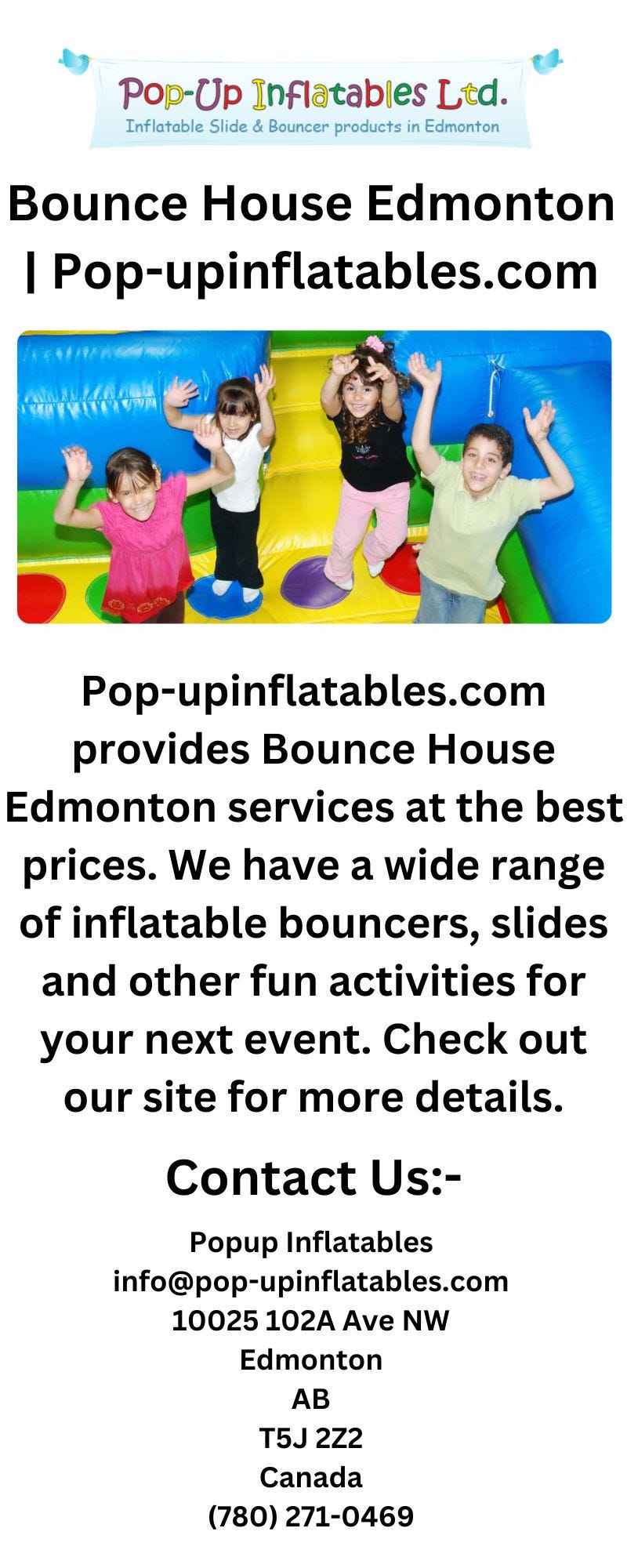 Bounce House Edmonton | Pop-upinflatables.com - Inflatablesp - Medium