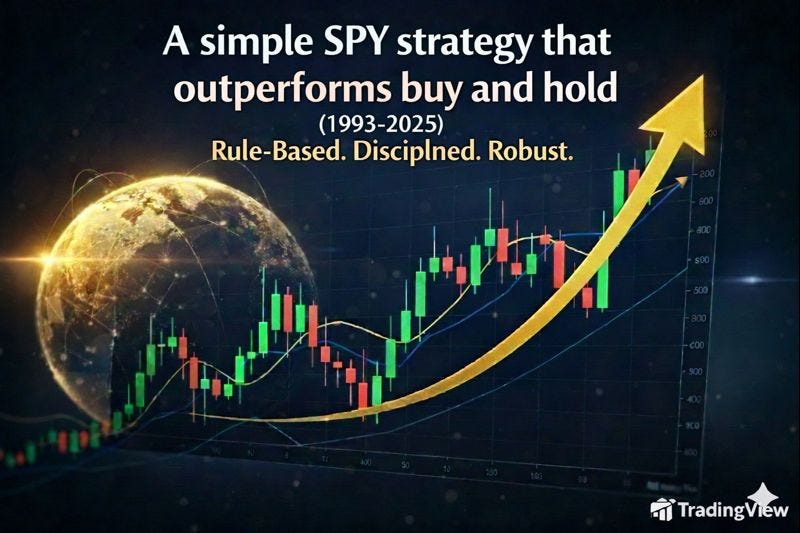 SPY trend strategy outperforming buy and hold | DataDrivenInvestor
