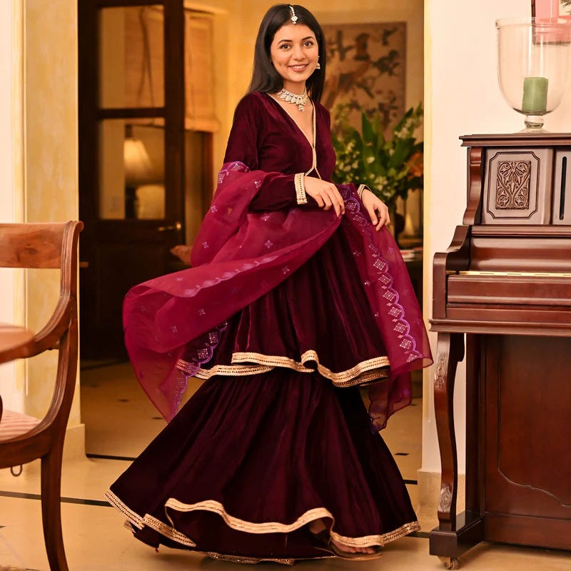 Elegant Sharara Sets: A Timeless Trend for Stylish Women | by Sayani ...