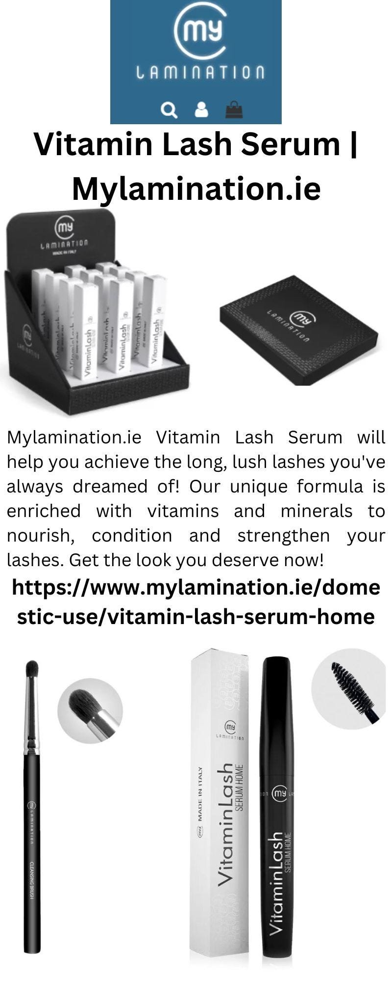 Vitamin Lash Serum Mylamination Ie Mylamination Medium