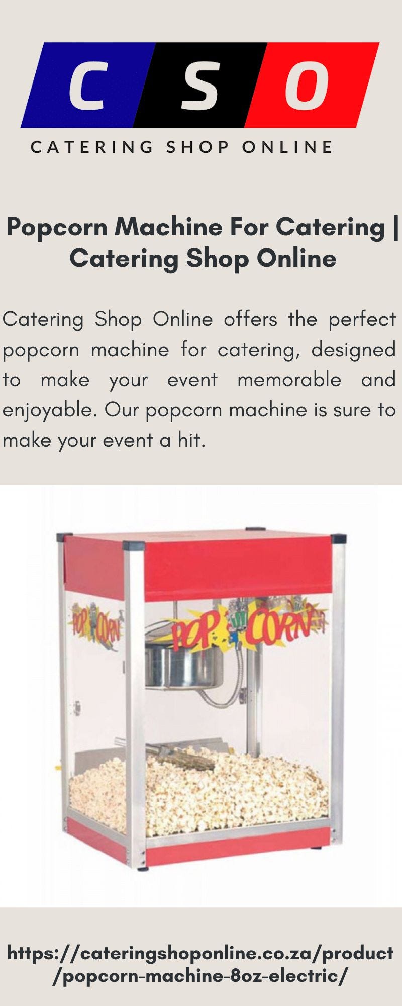 Popcorn Machine For Catering | Catering Shop Online ...