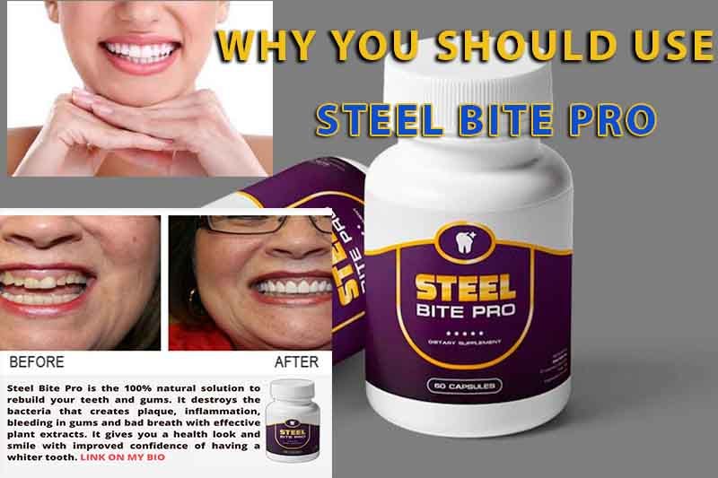 Steel Bite Pro for healthy gums. Steel Bite Pro is a dental supplement ...