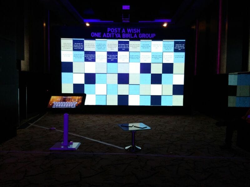 Aditya Birla Using MotionMagix Interactive Wall || Interactive ...