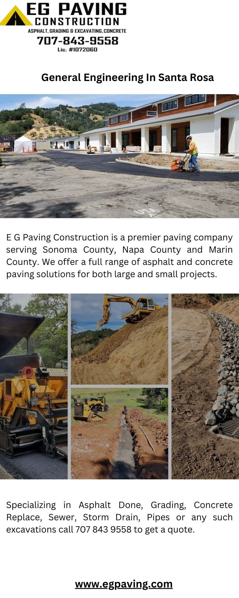 General Engineering In Santa Rosa — E G Paving Construction - Egpavingconstruction - Medium