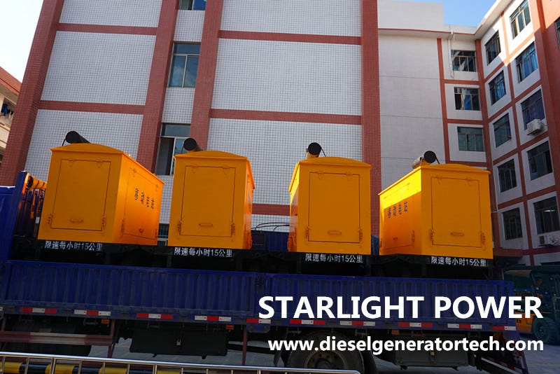 Starlight Mobile Trailer Diesel Generator 100KW 125KVA 50Hz 1500RPM ...