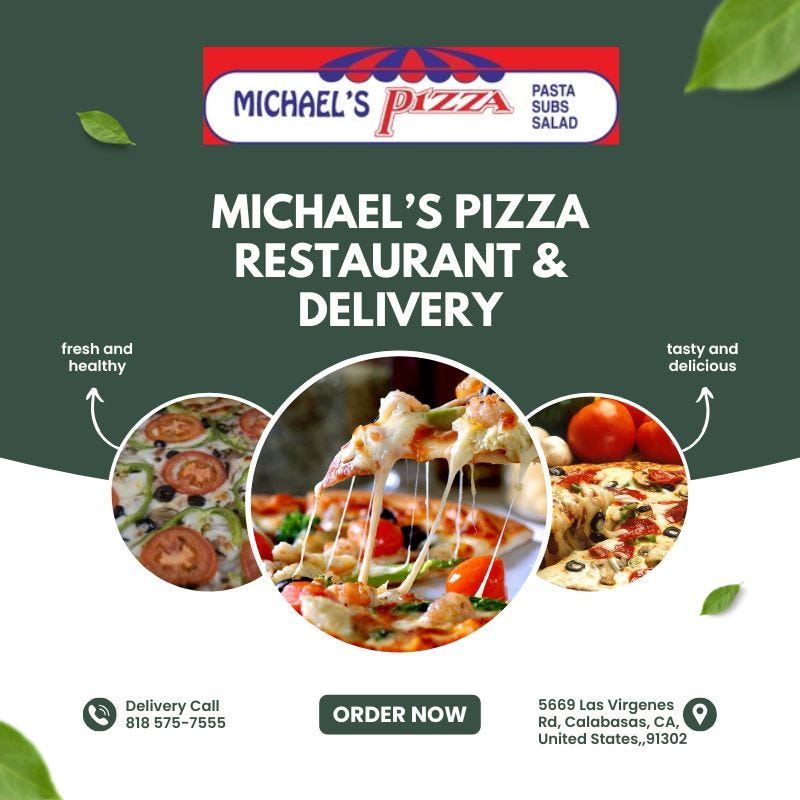 Michael’s Pizza Restaurant & Delivery | Catering Menu ...