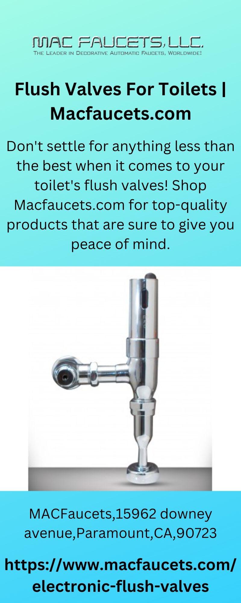 Flush Valves For Toilets | Macfaucets.com - Macfaucets - Medium