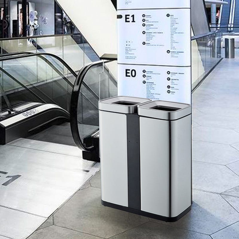 Public Places. Outdoor large-capacity trash cans are… | by bosheen | Medium