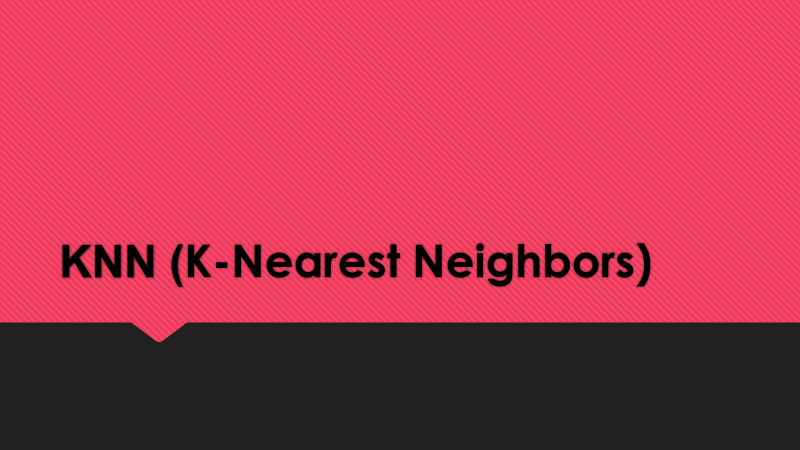 Deep Drive into KNN (K-Nearest Neighbors) | by Shruti Dhumne | Medium