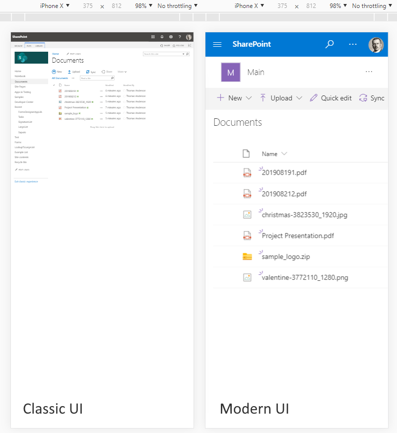 Modern and classic SharePoint UI — differences and advantages of ...