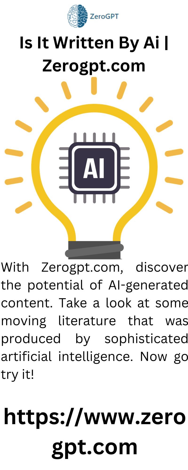 Is It Written By Ai | Zerogpt.com - Zero Gpt - Medium