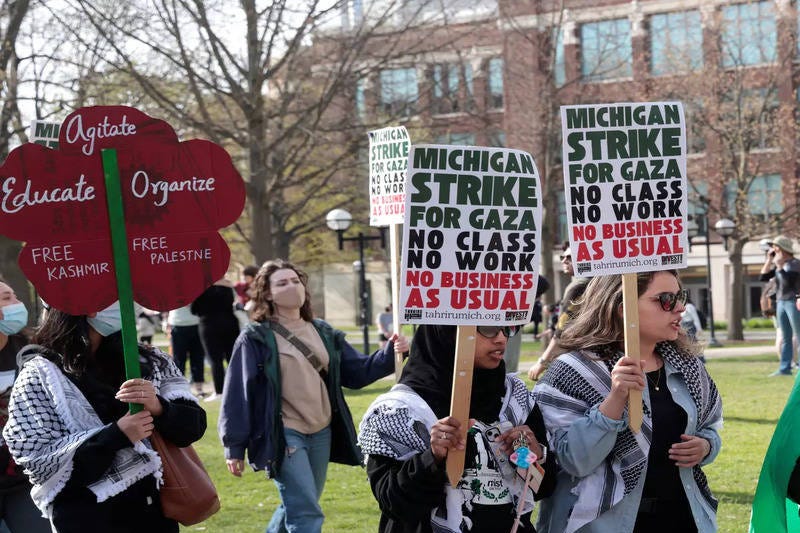 UN Troubled by Rough Treatment of Palestinian Protesters at US Colleges ...