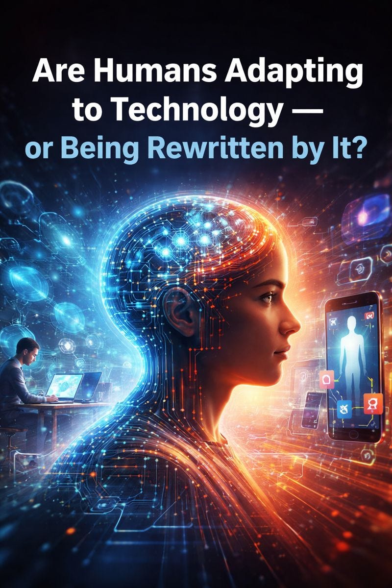 Are Humans Adapting to Technology — or Being Rewritten by It? | by ...